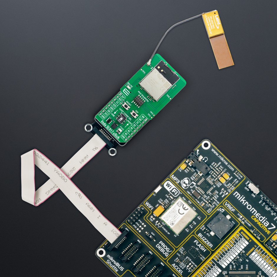 Veda SL917 Click (RF Trace Pad) - For Wi-Fi 6 and BLE 5.4 connectivity ...