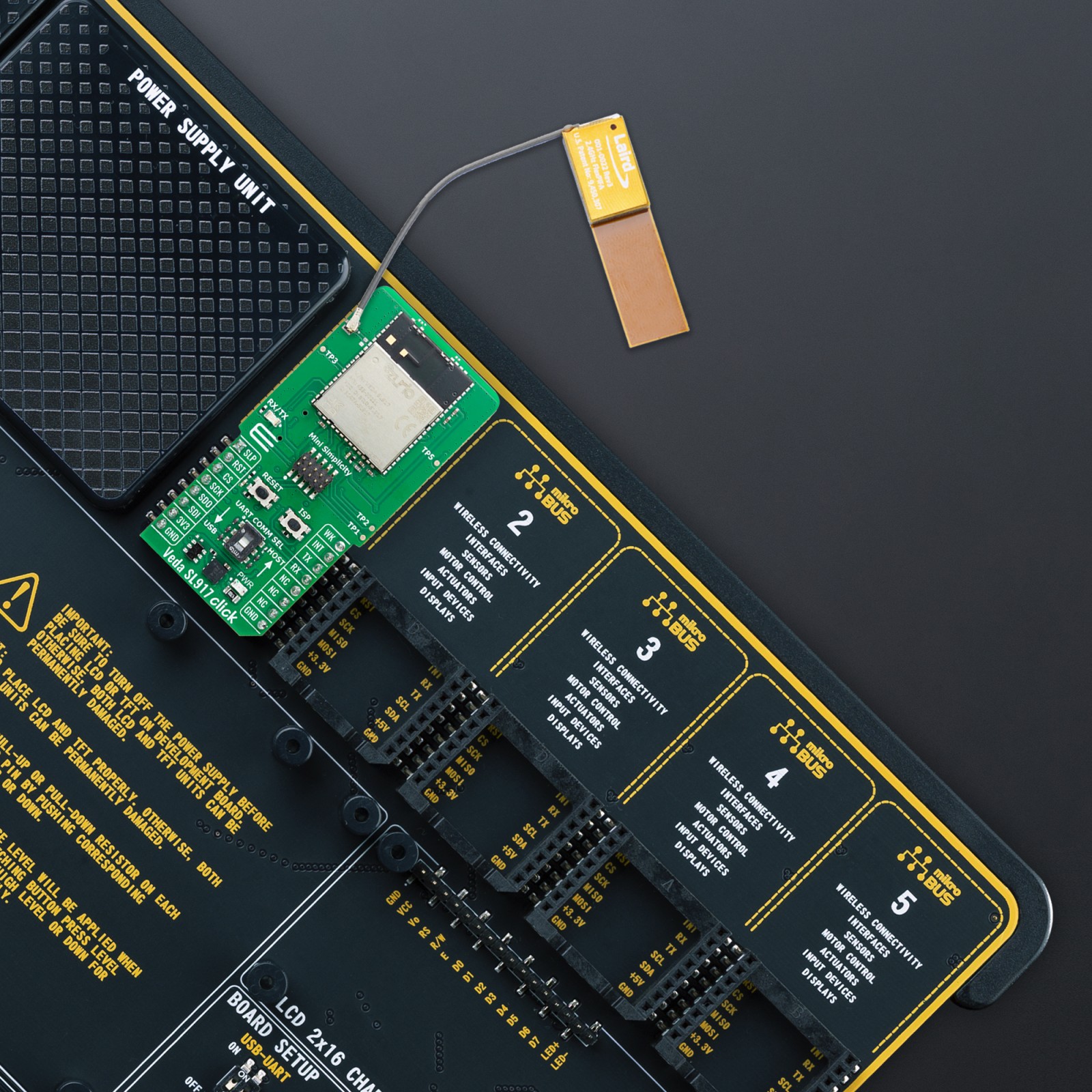 Veda SL917 Click (RF Trace Pad) - For Wi-Fi 6 and BLE 5.4 connectivity ...