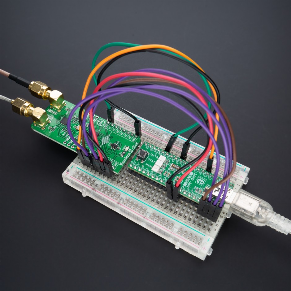 Waveform 4 Click Signal Generator Board using AD9106 | MIKROE-4908