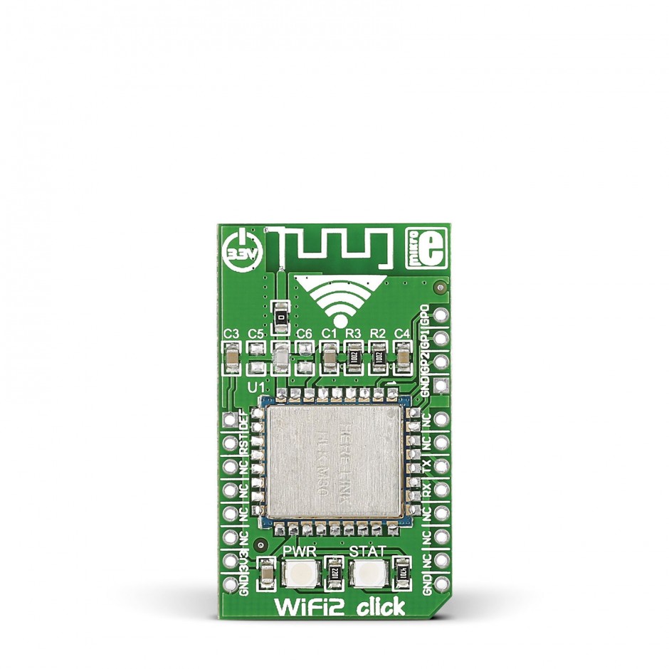 WiFi2 click is a click board with the HLK-M30 WiFi module