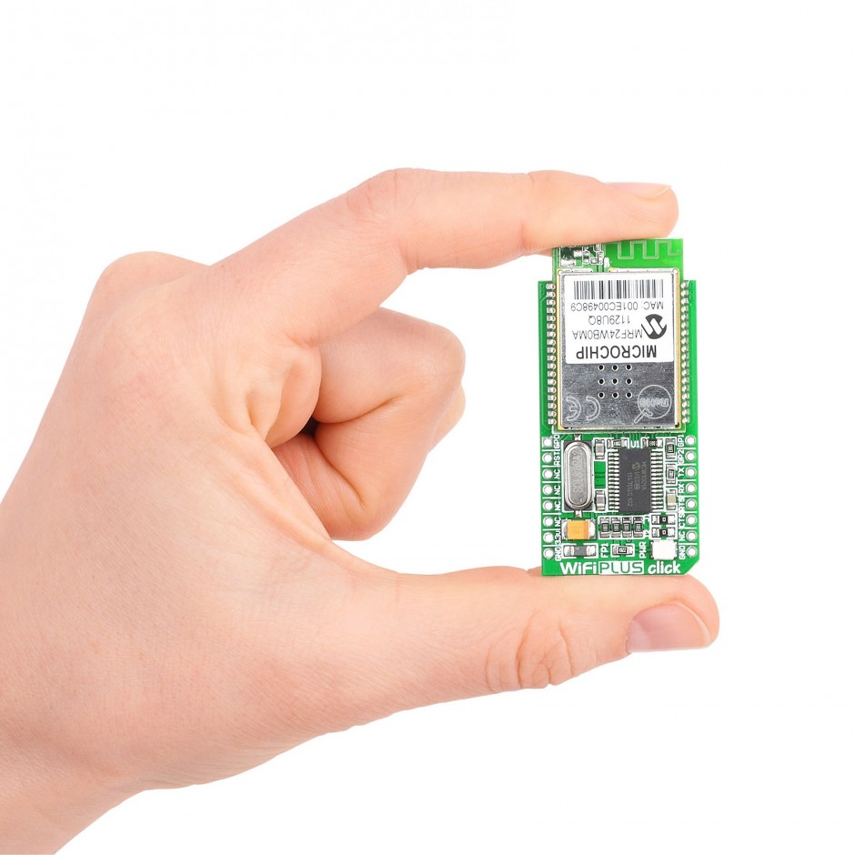 WiFi Plus click - Breakout board for MRF24WB0MA & TCP/IP stack