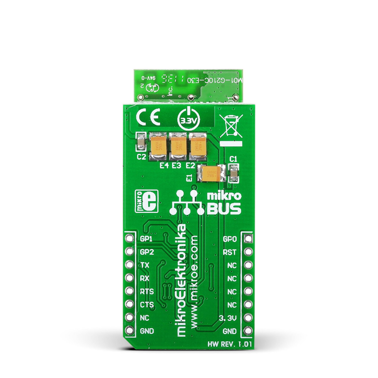 WiFi Plus click - Breakout board for MRF24WB0MA & TCP/IP stack
