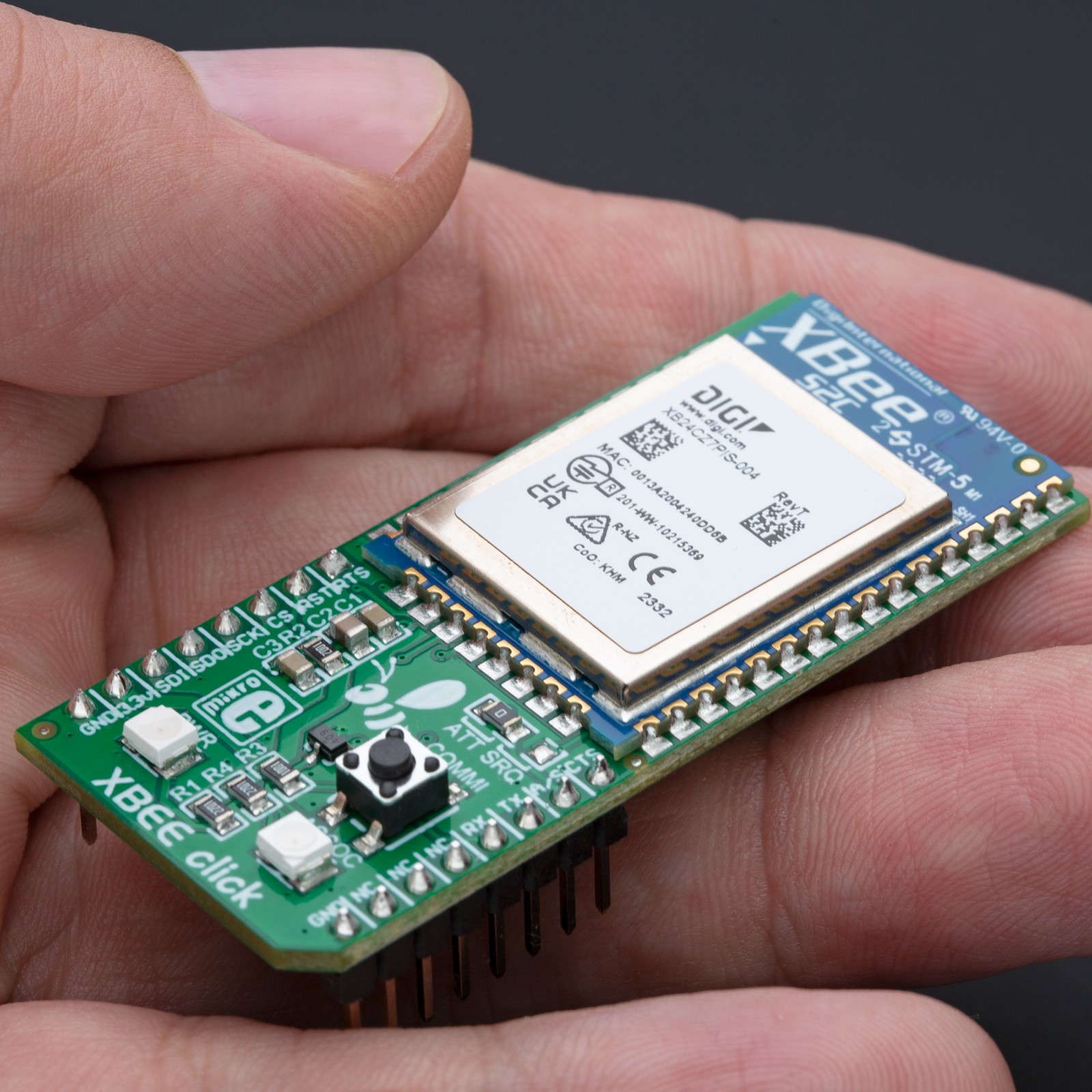 XBee click – board with XB24CZ7PIS-004 module from Digi International