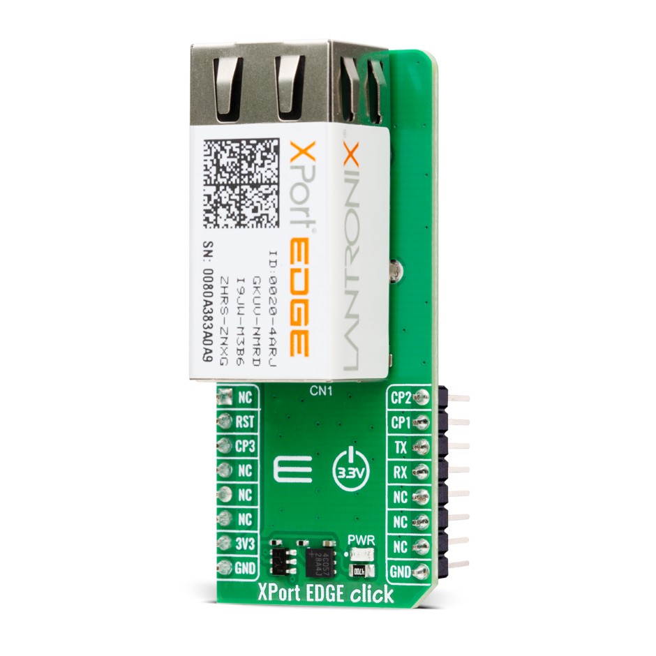 XPort EDGE Click - Ethernet gateway for device-to-cloud communication | MIKROE-6540